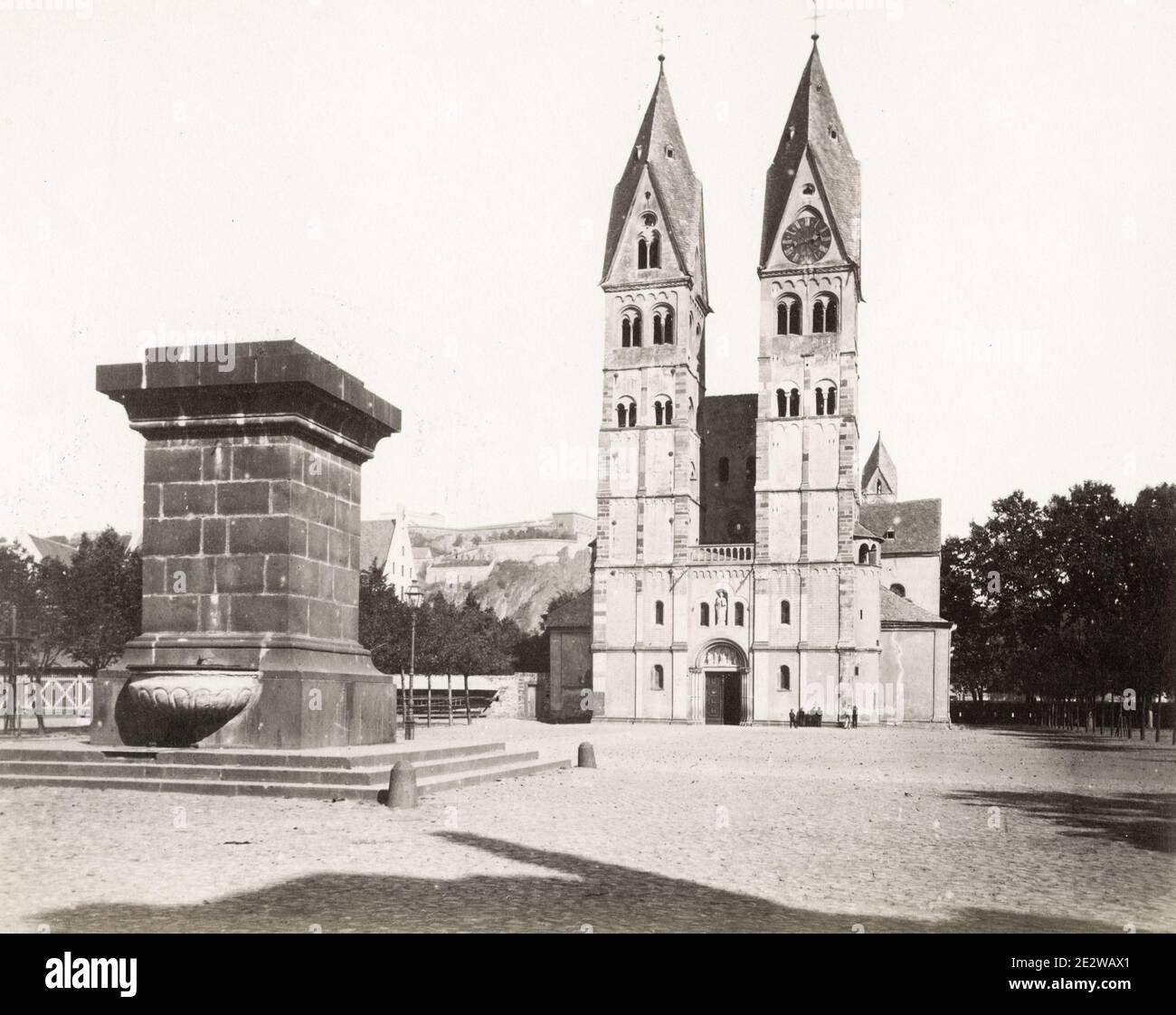 Photographie ancienne du XIXe siècle : Allemagne - la basilique Saint ...