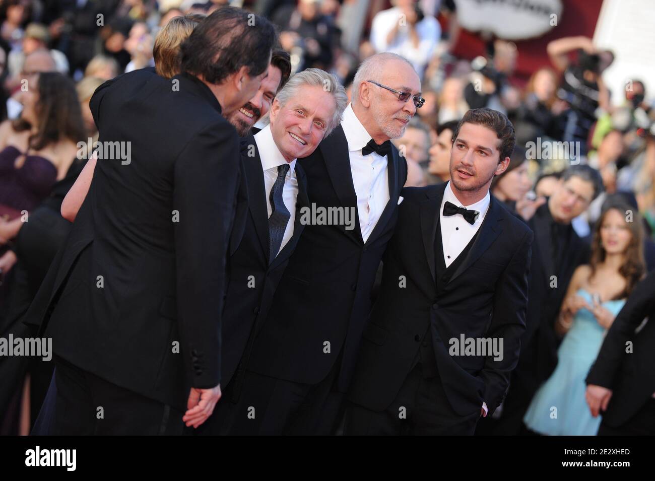Les acteurs Shia LaBeouf, Michael Douglas, Frank Langella, Josh Brolin ...