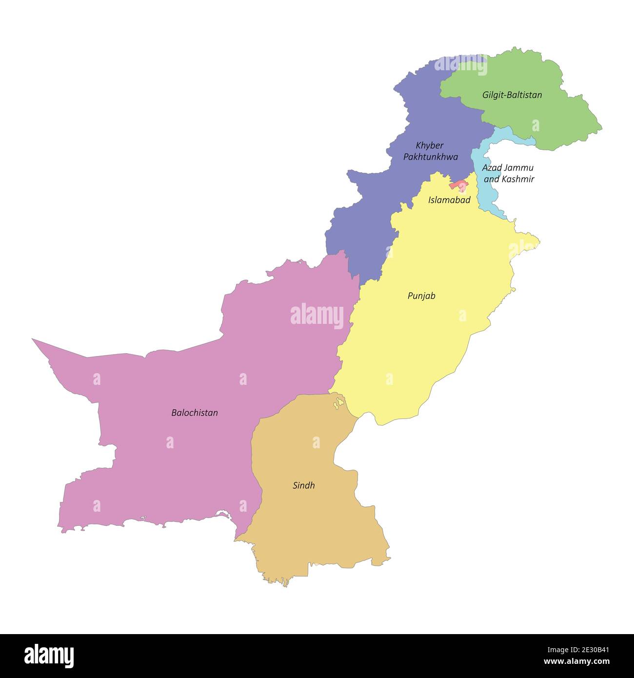 Carte pakistan Banque de photographies et d’images à haute résolution ...