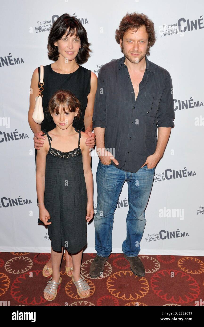L'actrice française Sophie Marceau, Jonathan Zaccai et Juliette Chappey ...