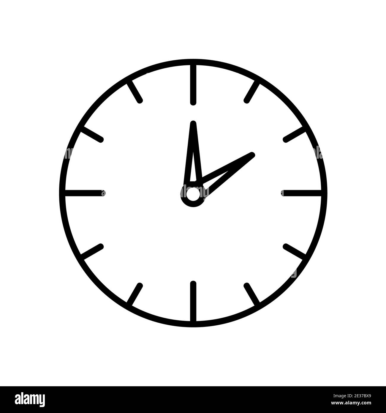 Icône heure. Pictogramme de l'horloge. Symbole plat pour la bande ...
