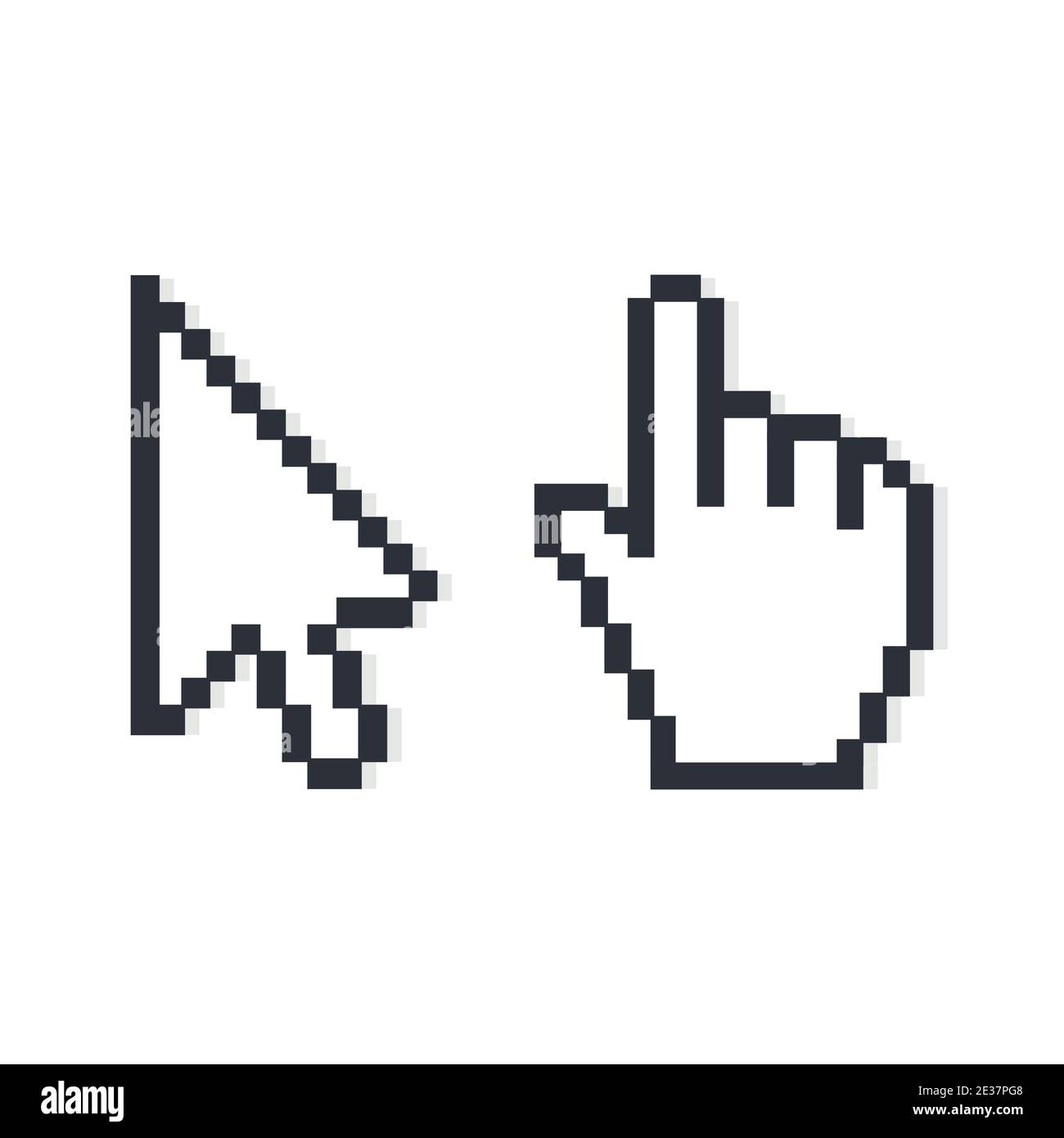 Mouse cursor vector Banque d'images vectorielles - Alamy