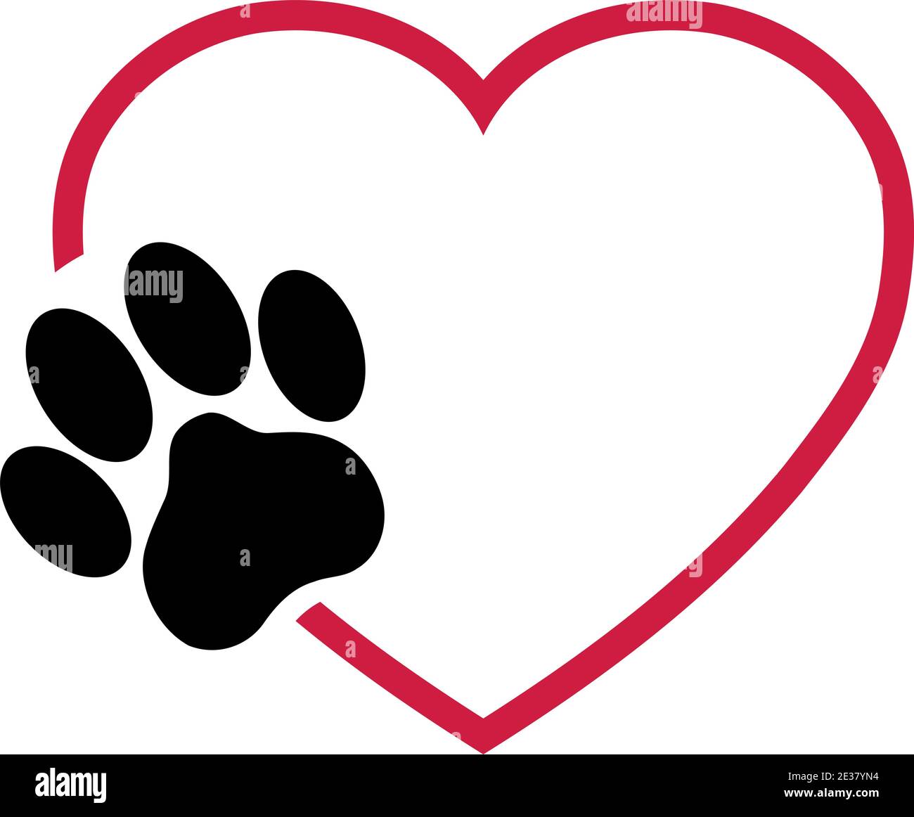 Paw, chats, patte de chat, logo, arrière-plan Image Vectorielle Stock ...