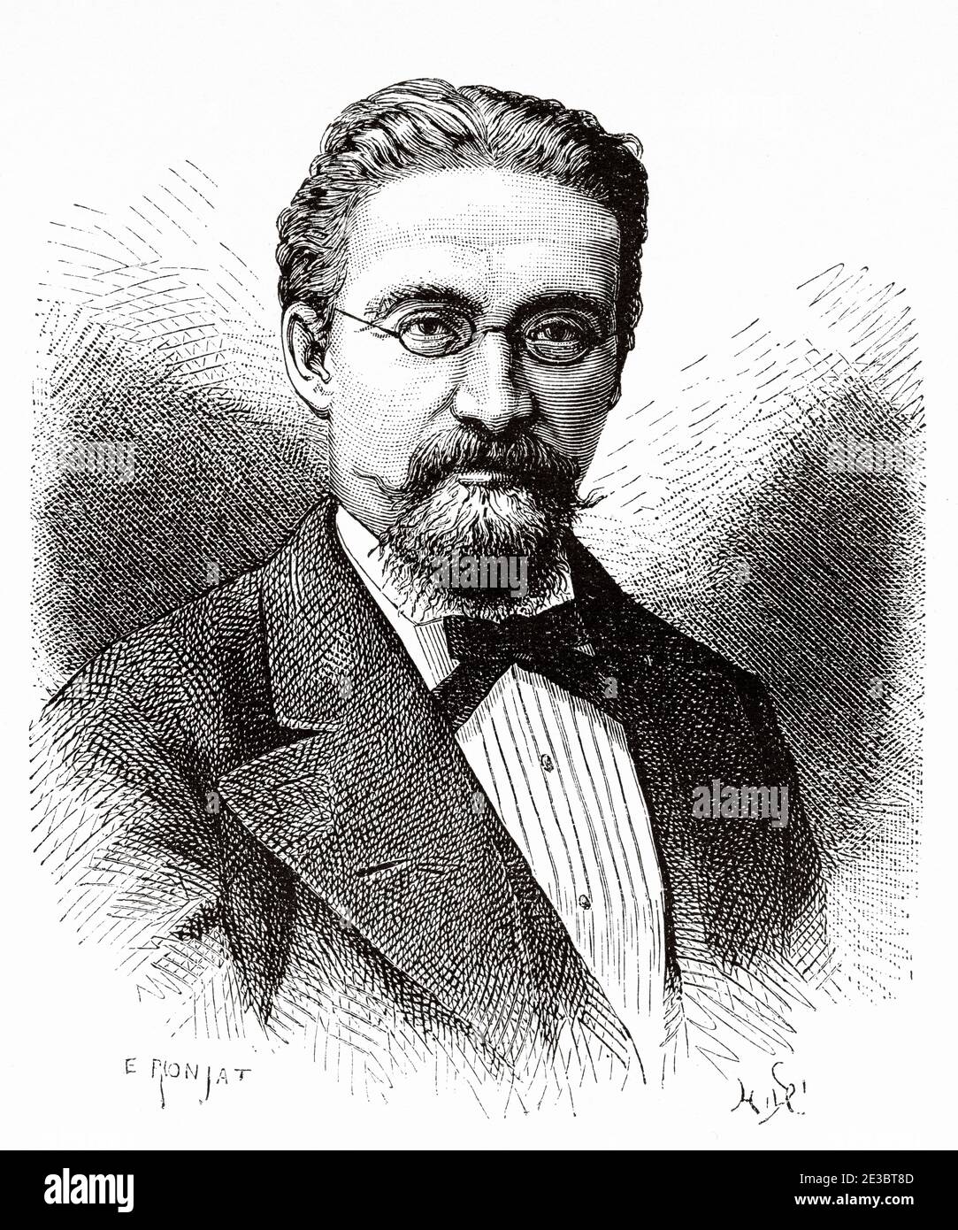 Portrait d'Axel Nicolaus Lundstrom (1847 - 1905) botaniste et ...