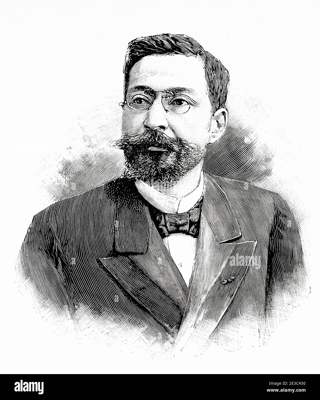 Portrait d'Auguste-Laurent Burdeau (1851 - 1894) était un politicien ...