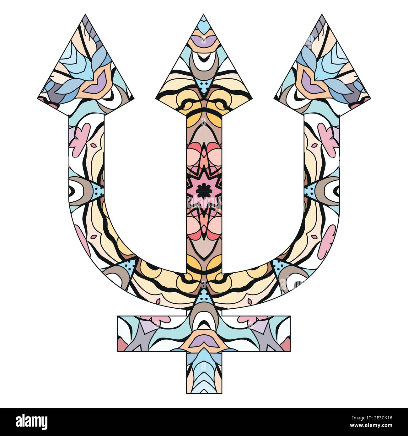 Symbole neptune Banque d'images vectorielles - Alamy