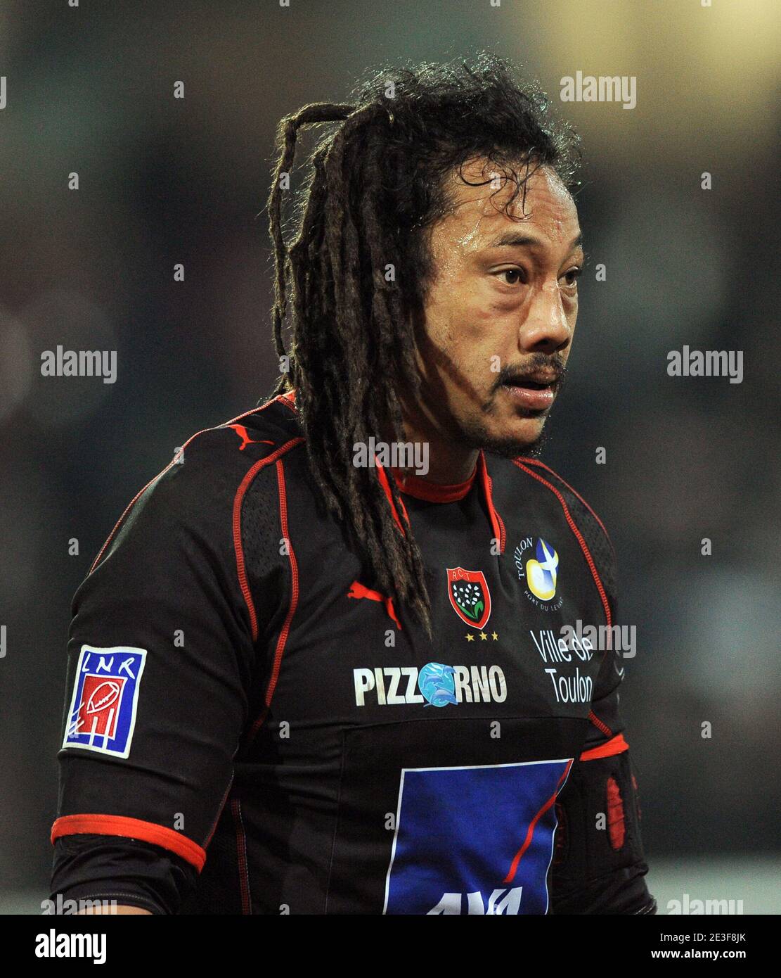 Tana Umaga de Toulon lors du match de rugby Top 14, Stade Francais ...