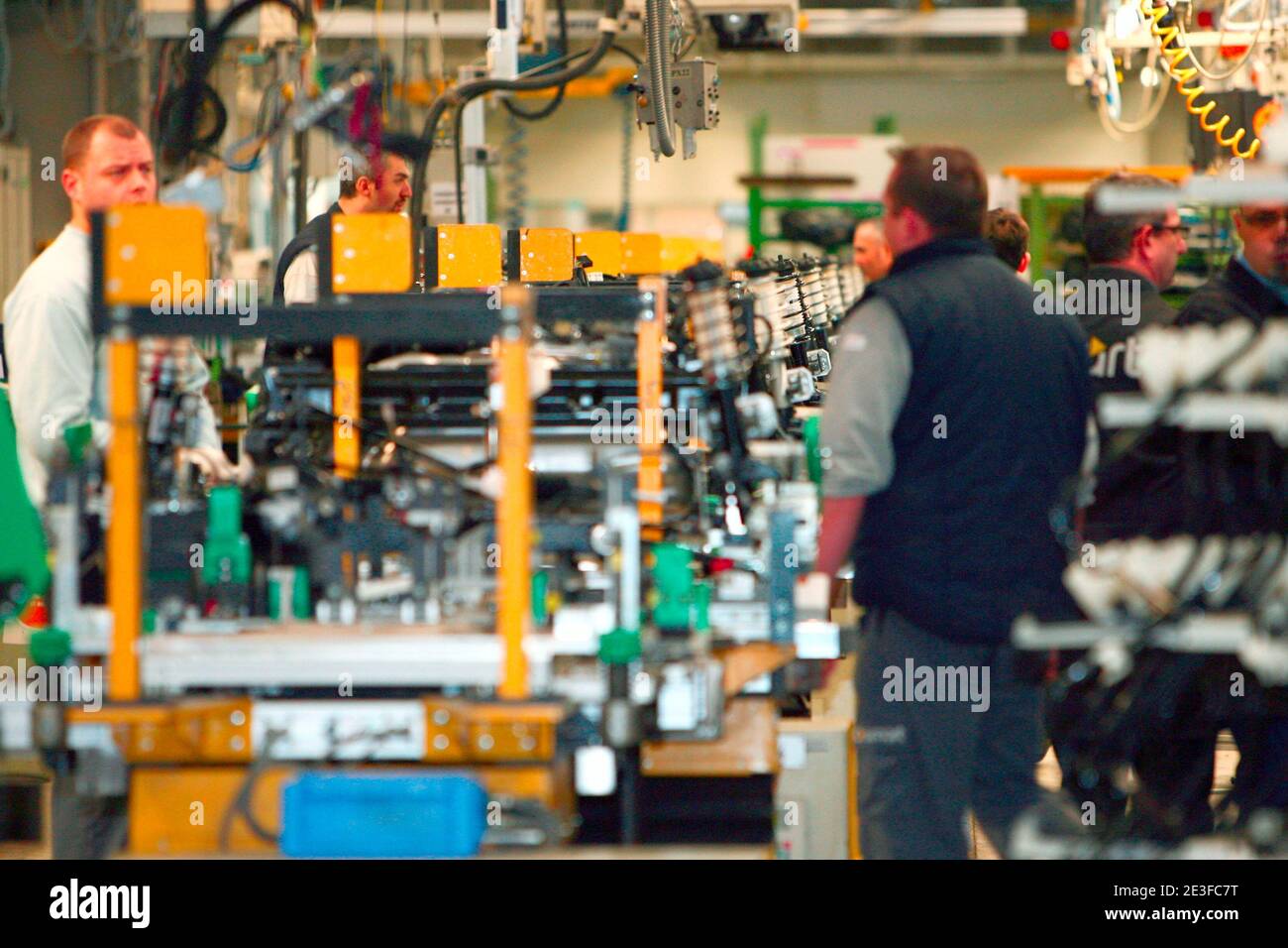 Vue à l'intérieur du complexe industriel Smart à Hambach, Moselle ...