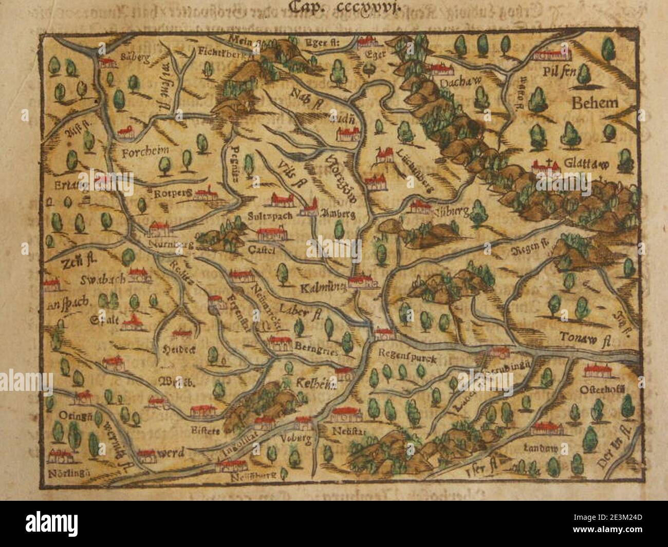 Map of bavaria Banque de photographies et d’images à haute résolution ...