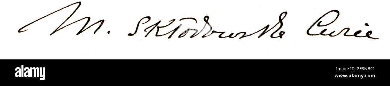 Marie curie signature polish Banque de photographies et d’images à ...