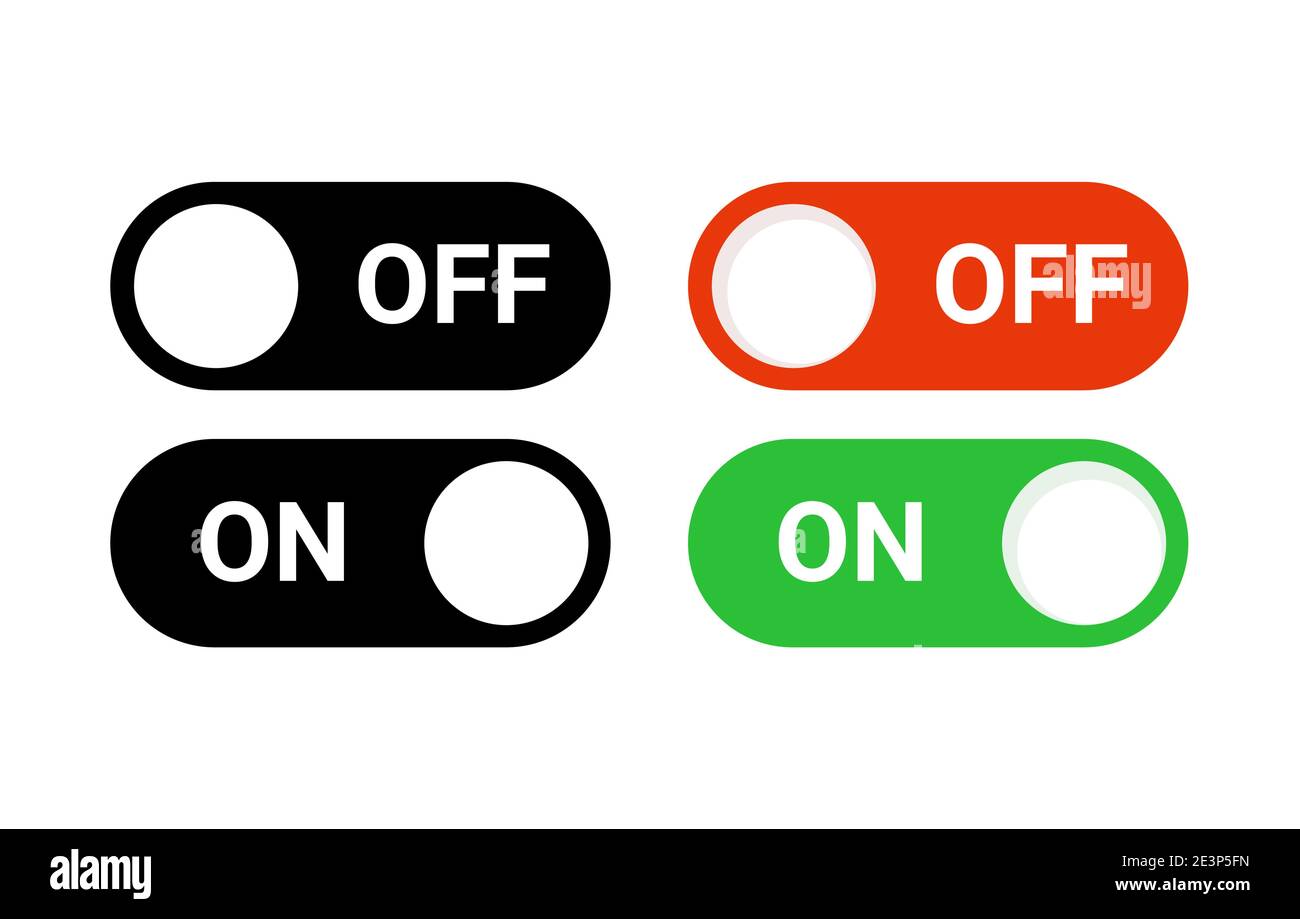 Désactiver le bouton d'activation basculer l'icône de changement de ...