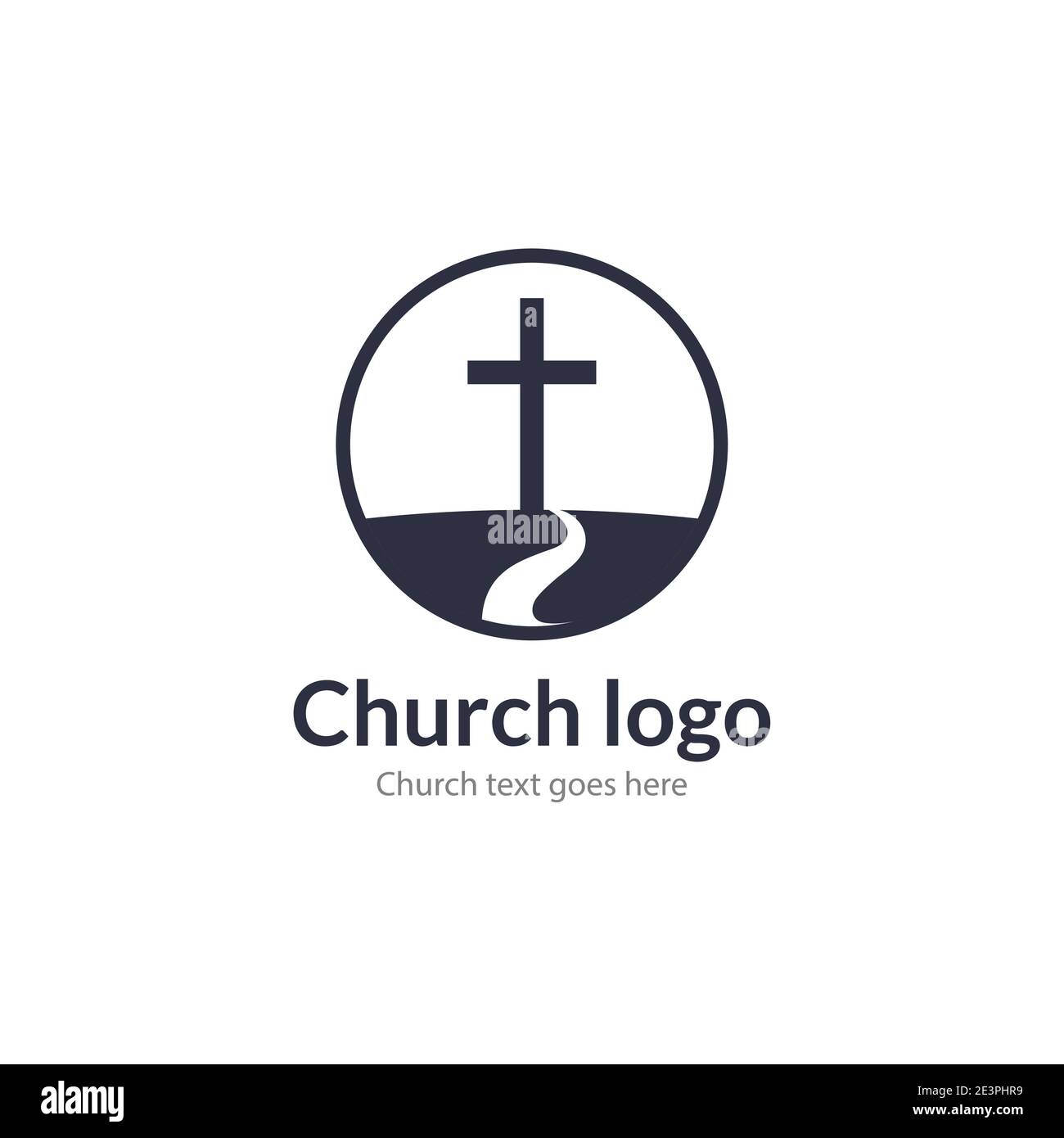 Logo église route croix Jésus montagne catholique colombe religion ...