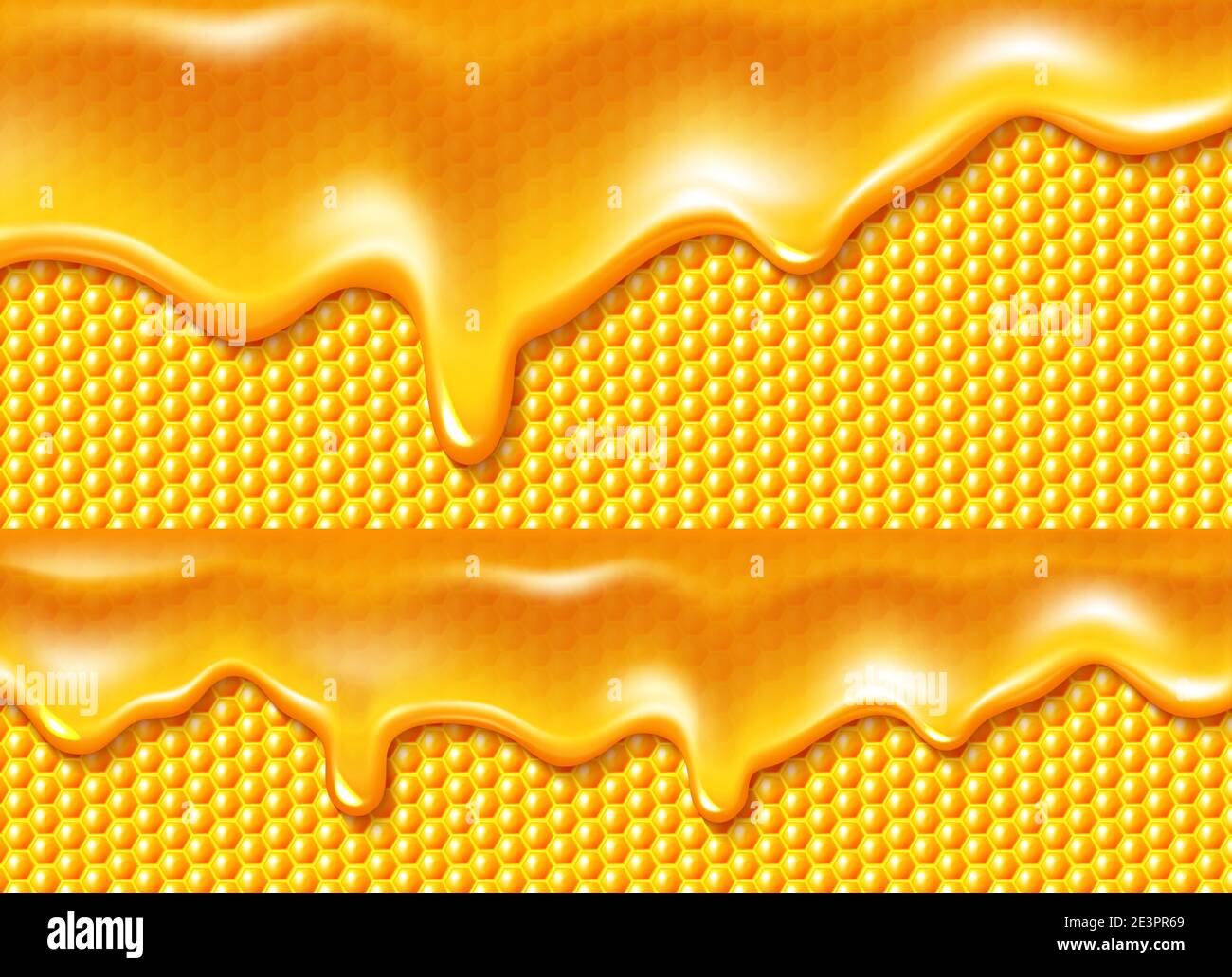 Cadre de miel Banque d'images vectorielles - Alamy