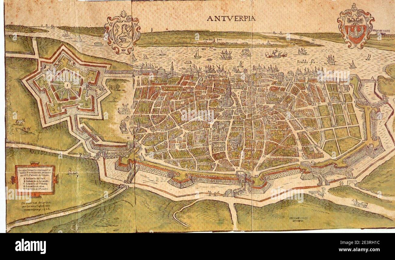 Map of antwerp Banque de photographies et d’images à haute résolution ...