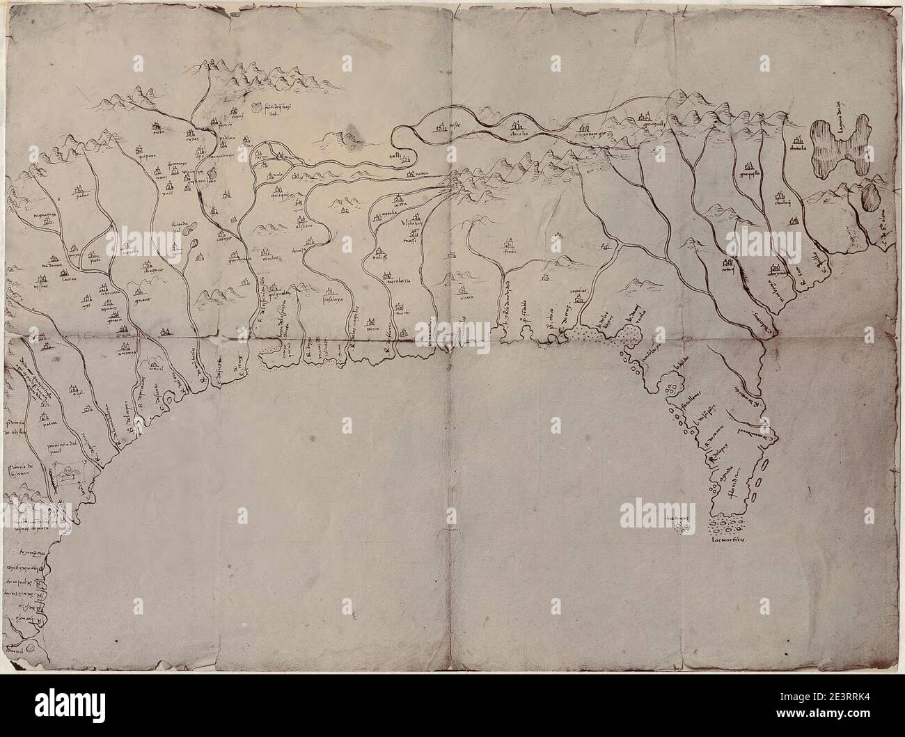 Mapa del Golfo y costa de la Nueva España - desde el Río de Panuco ...