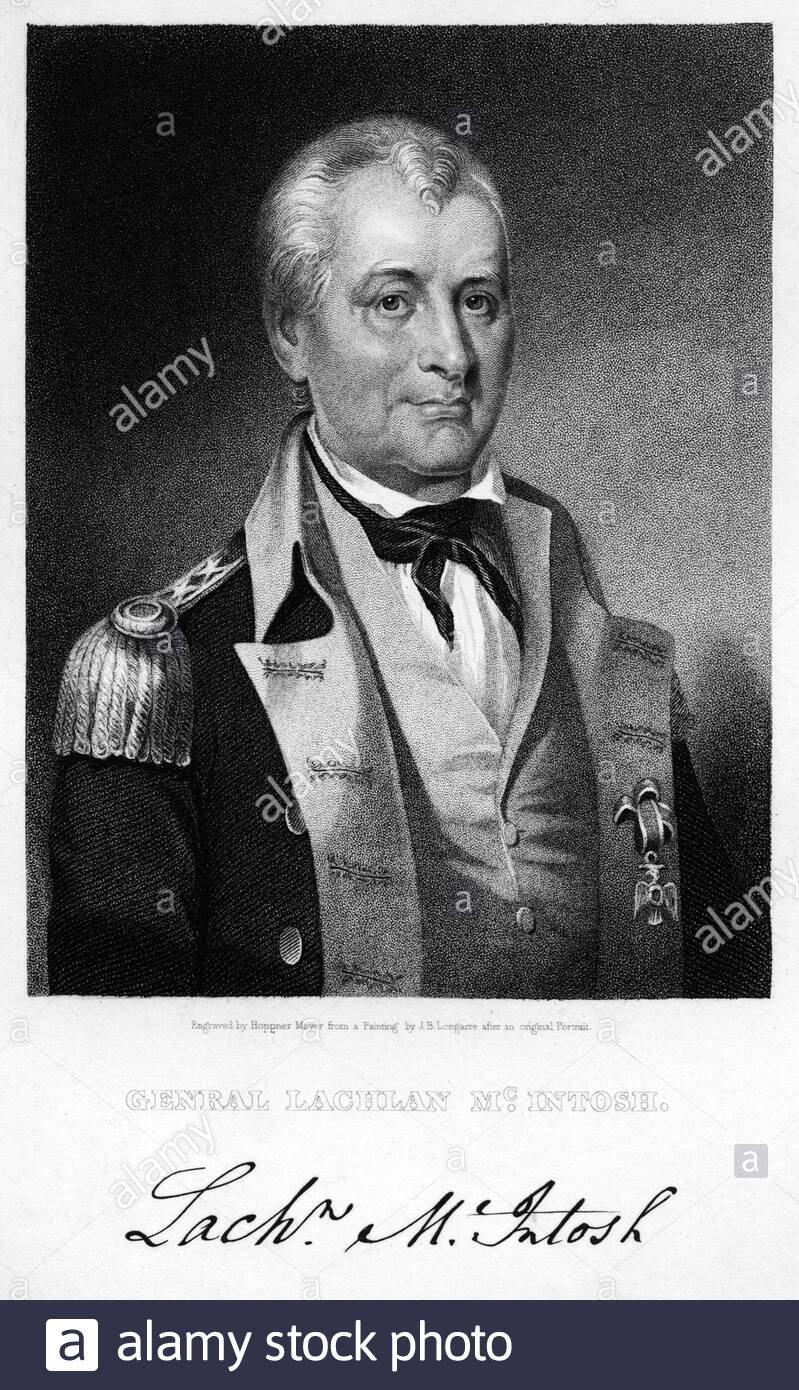 Le portrait de Lachlan McIntosh, 1725 – 1806, était un chef militaire ...