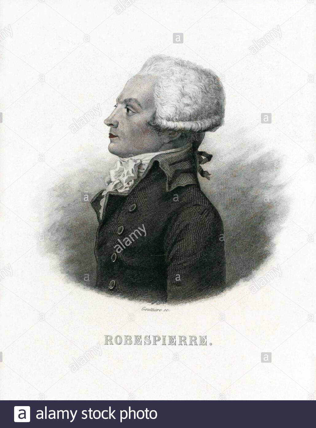 Maximilien de Robespierre portrait, 1758 – 1794, était un avocat et ...