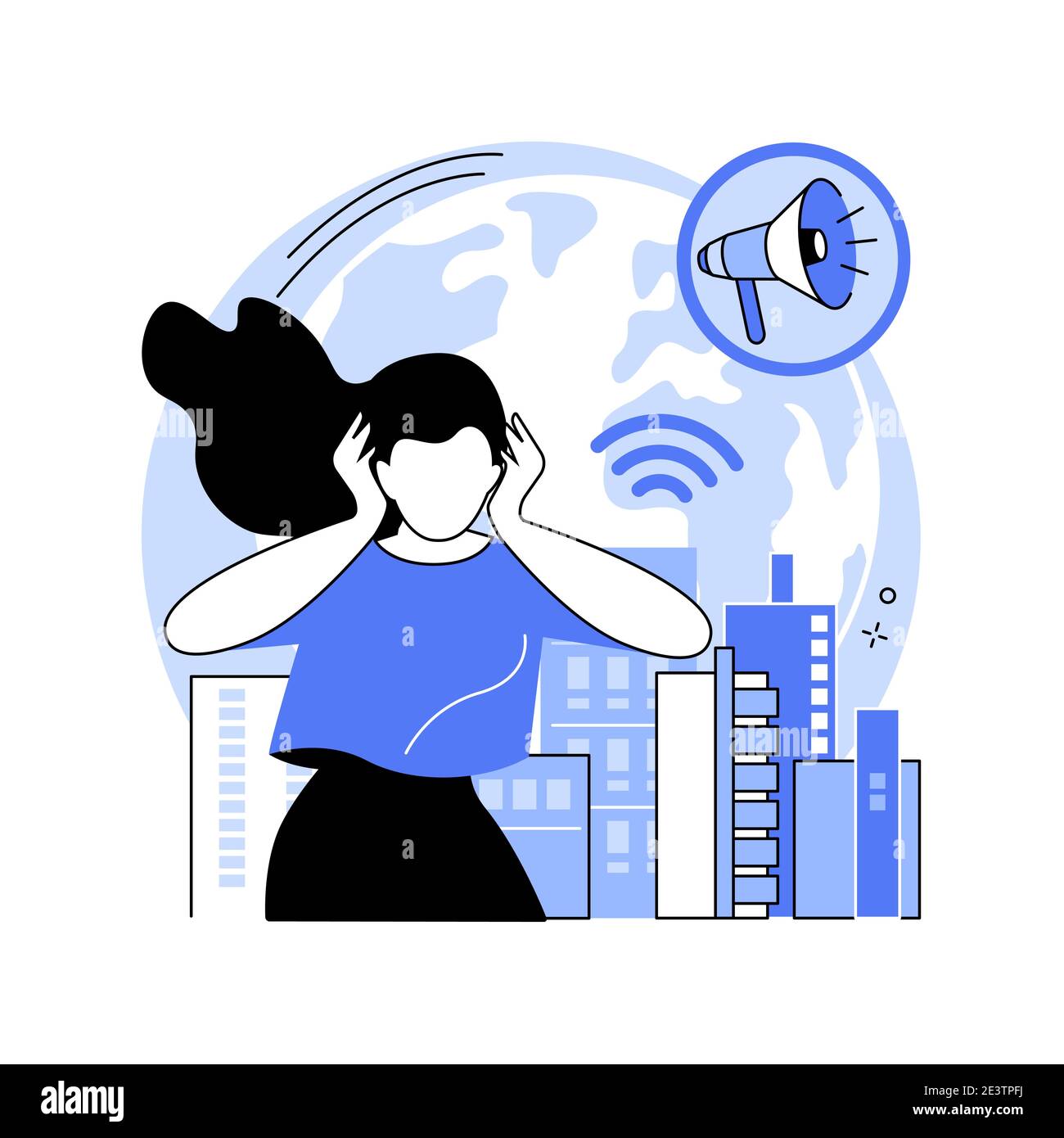 Pollution sonore Banque d'images vectorielles - Alamy