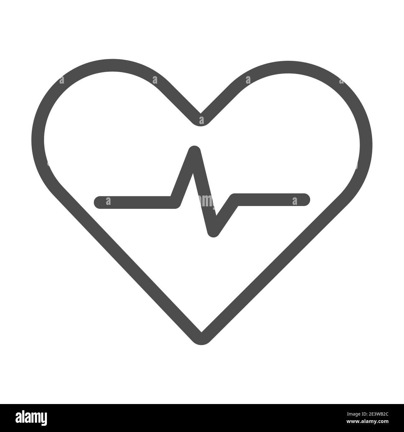 Electrocardiograma en monitor Banque d'images noir et blanc - Alamy