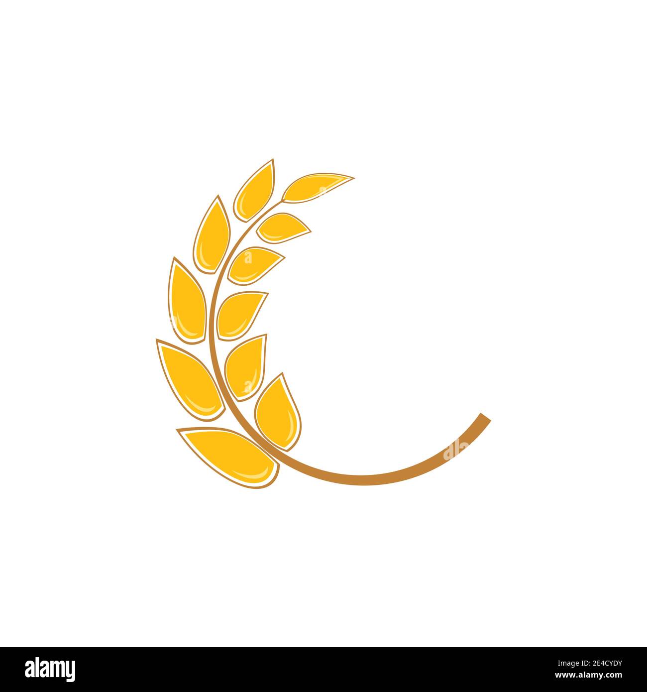 Logo blé modèle vecteur symbole nature Image Vectorielle Stock - Alamy