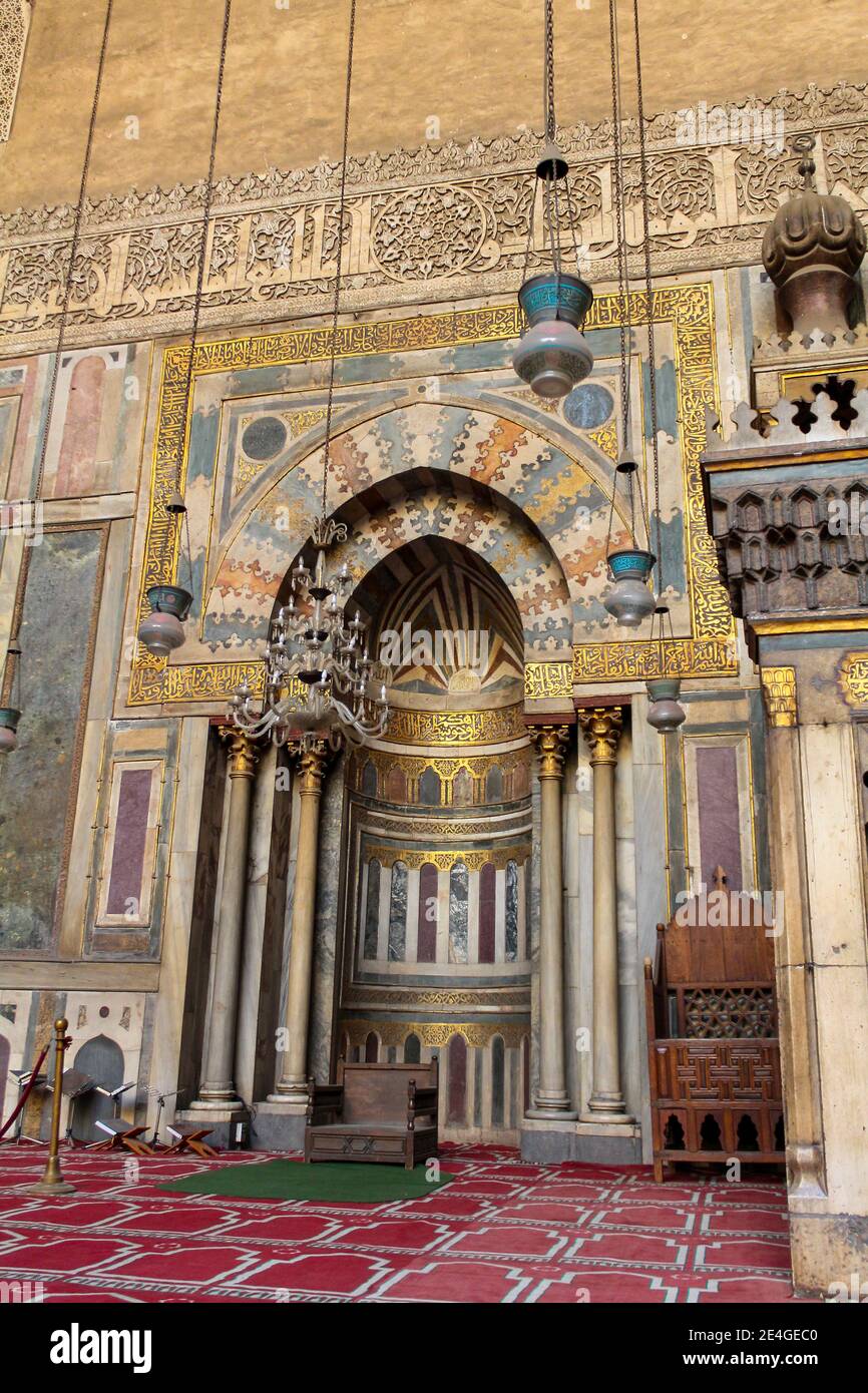 Sultan hassan mosque mihrab Banque de photographies et d’images à haute ...