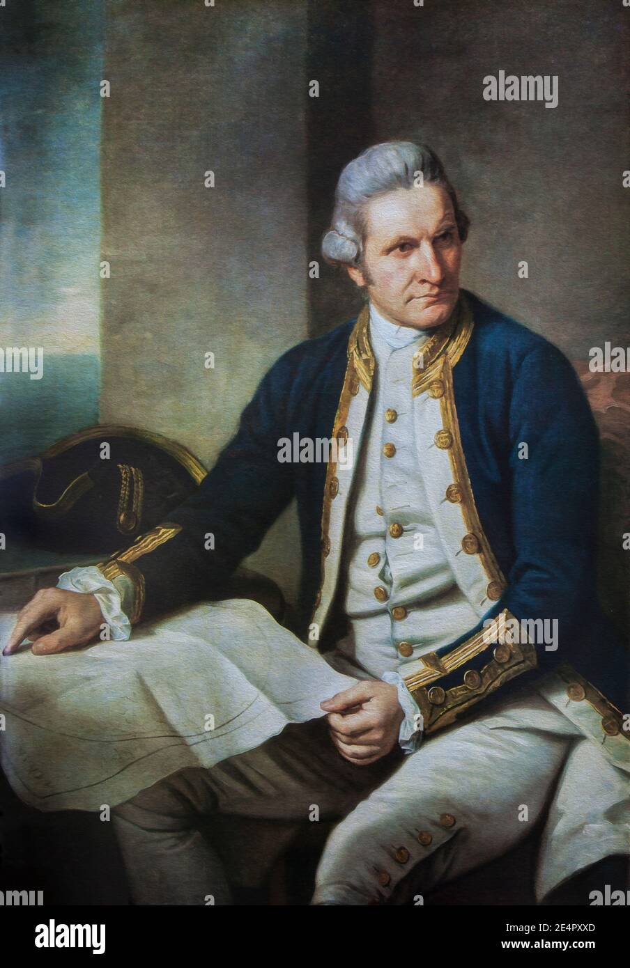 Captain James Cook Portrait Banque d'image et photos - Alamy