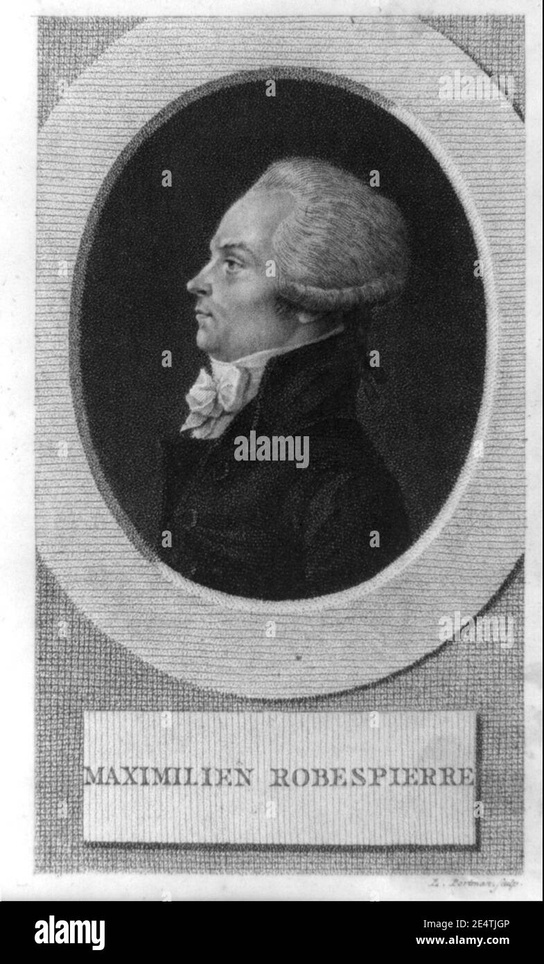 Maximilian robespierre Banque d'images noir et blanc - Alamy
