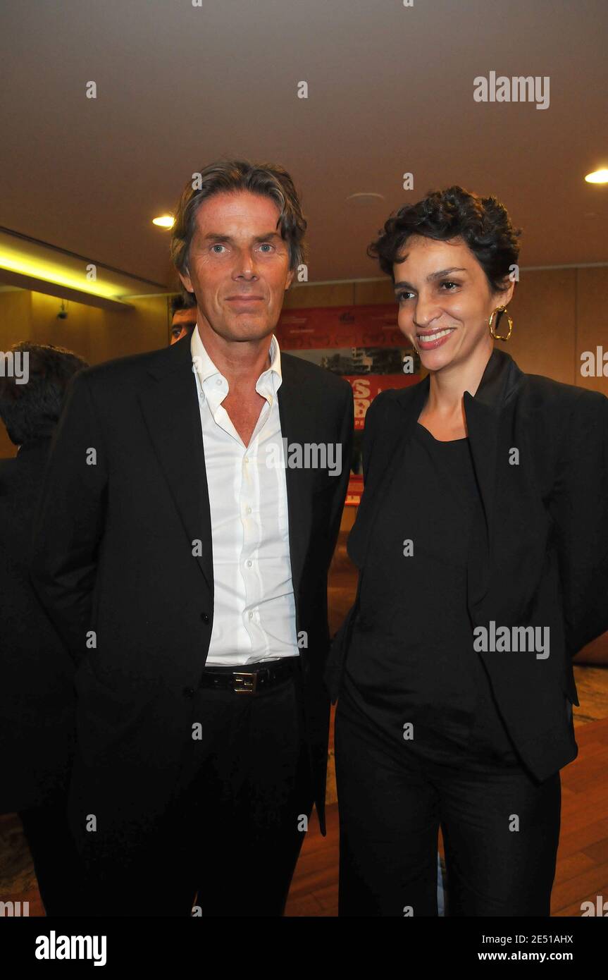 Dominique Desligne, PDG du Groupe Barrière, et l'ancien mannequin ...