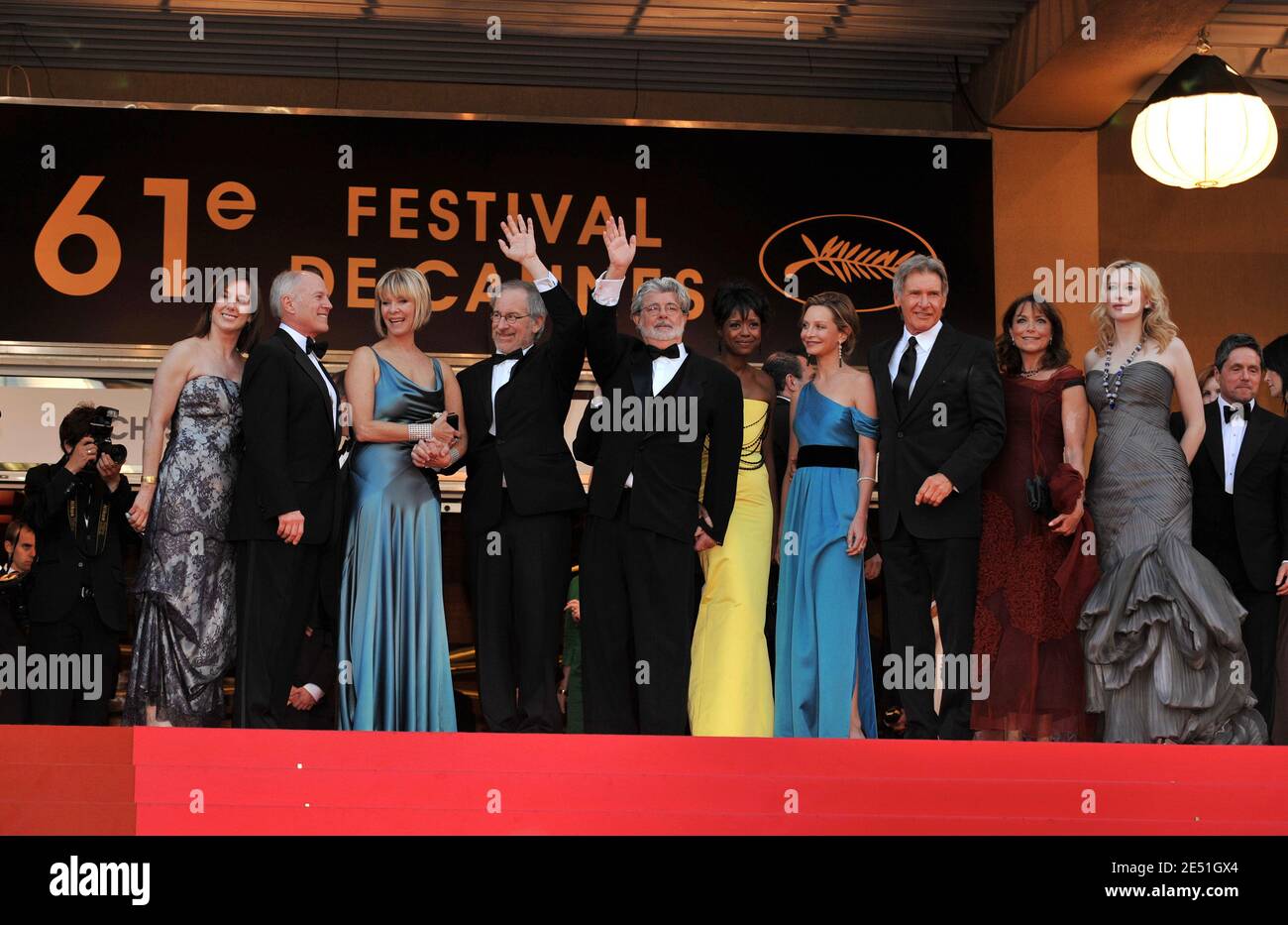 Steven Spielberg, George Lucas, Calista Flockhart, Harrison Ford ...