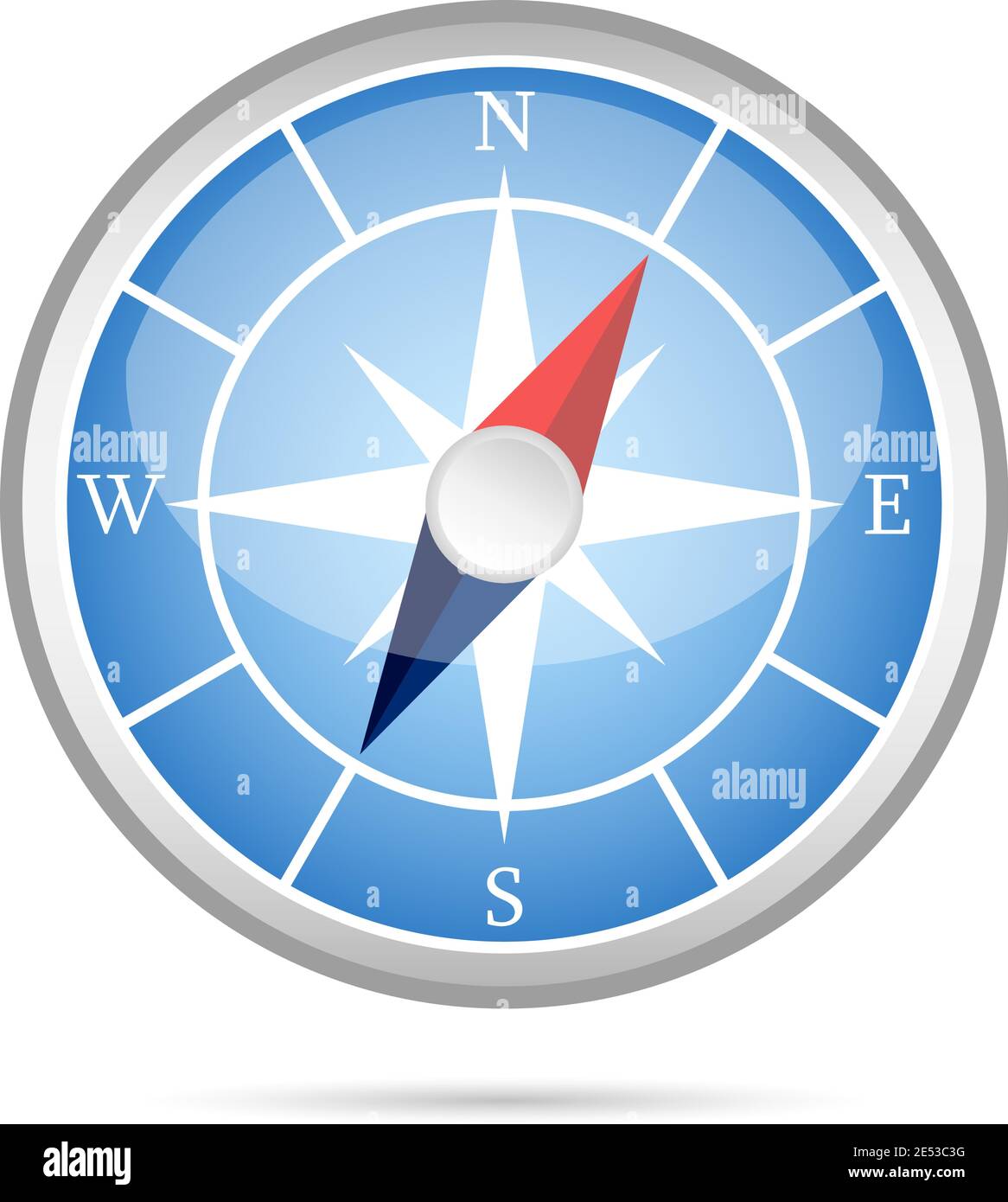 L'icône boussole moderne isolé symbole vector illustration Image ...