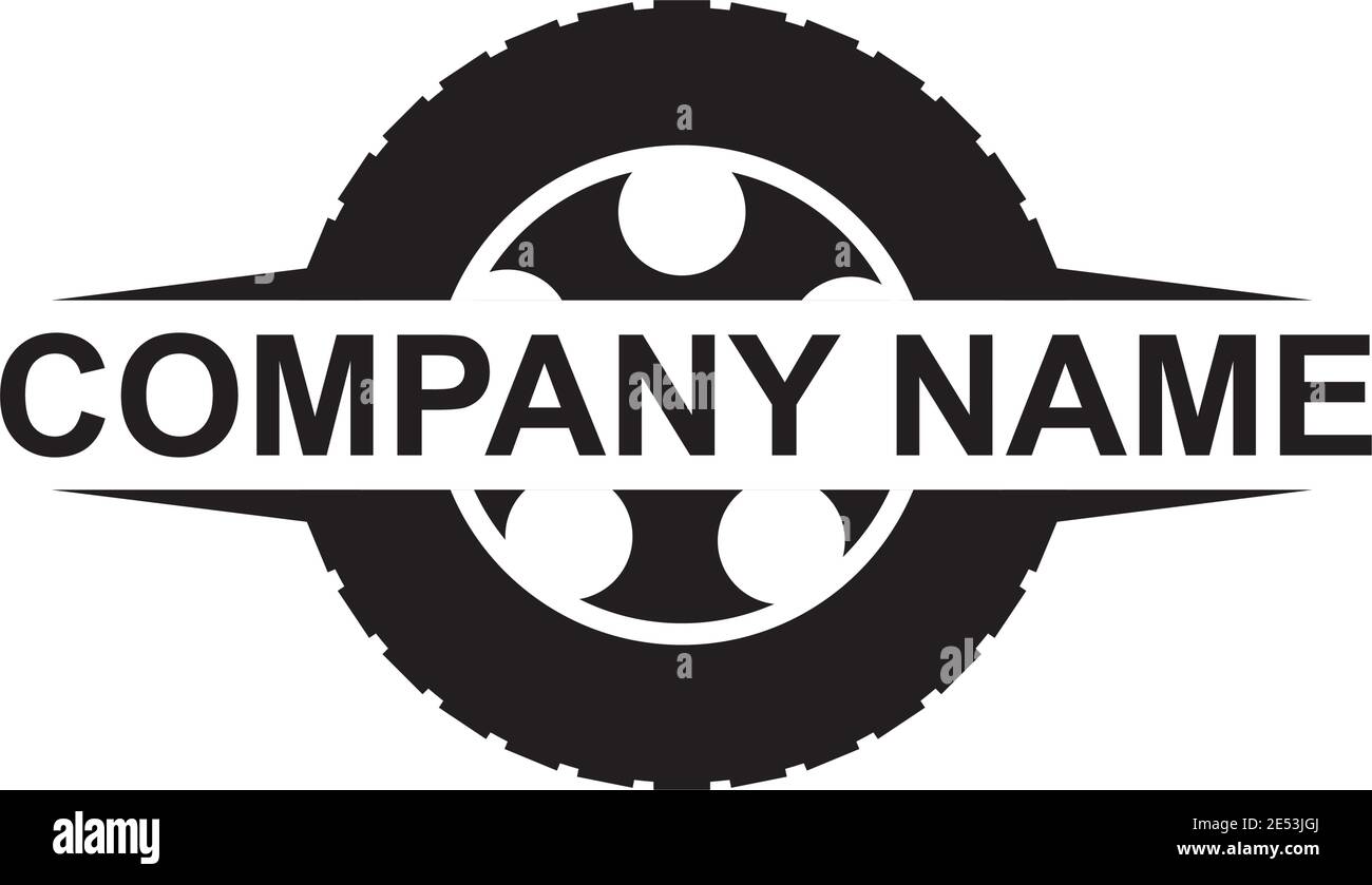 Modèle de vecteur d'inspiration pour le logo de l'icône de pneu Image ...