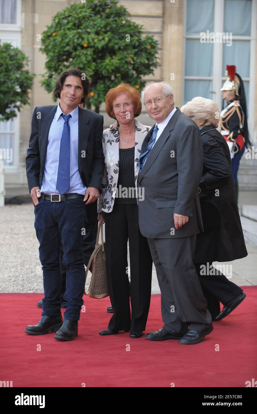 Serge Klarsfeld et son épouse Beate et leur fils Arno Klarsfeld ...