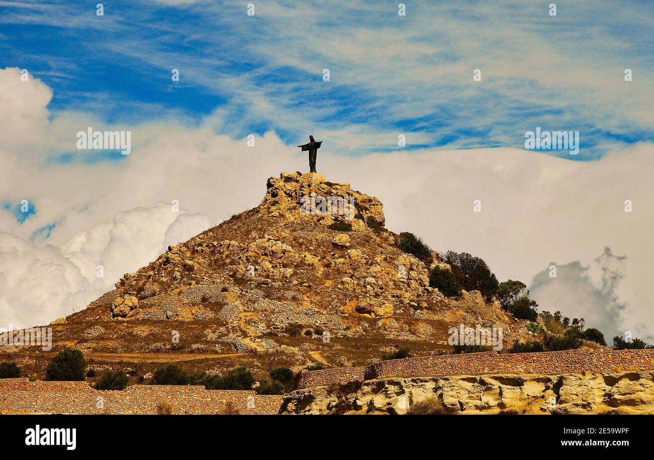 Malta gozo christ statue on Banque de photographies et d’images à haute ...