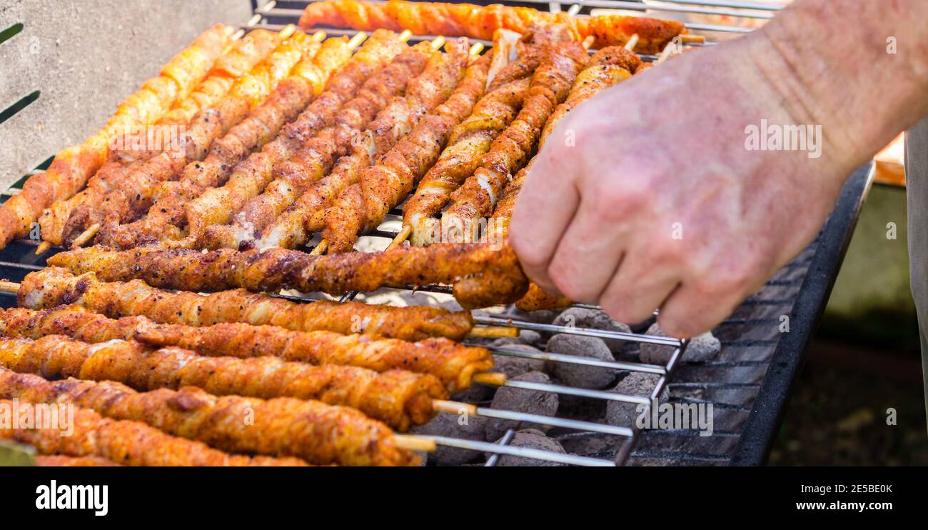 Brochettes de barbecue Banque de photographies et d’images à haute ...