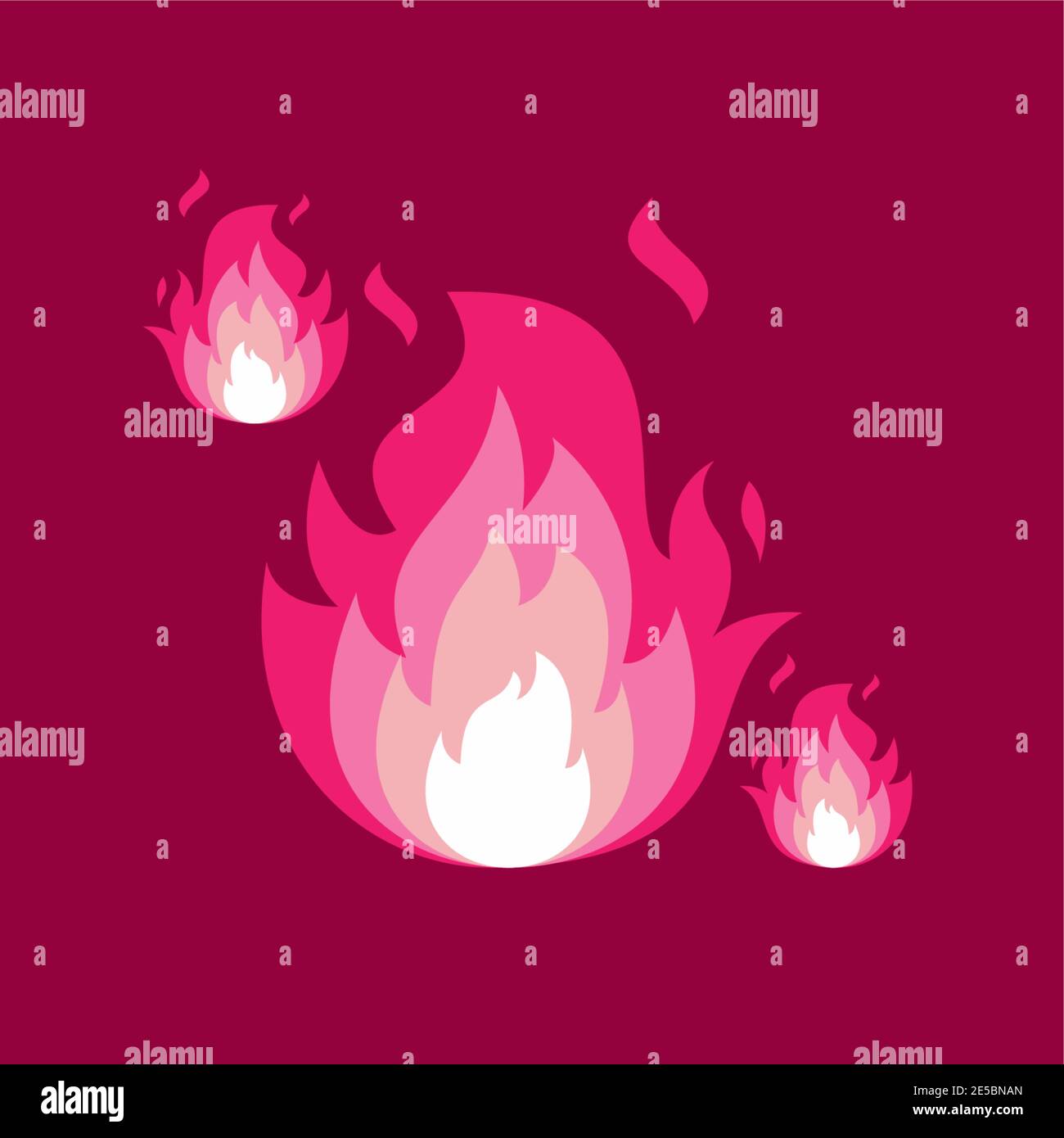 Art flamboyant rose Banque d'images vectorielles - Alamy