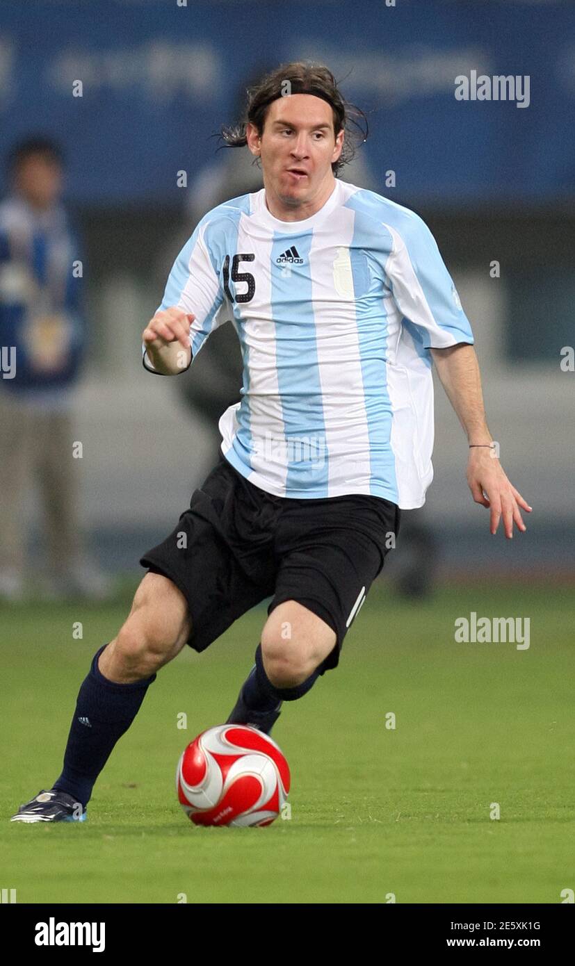 Lionel messi argentina 2008 Banque de photographies et d’images à haute ...