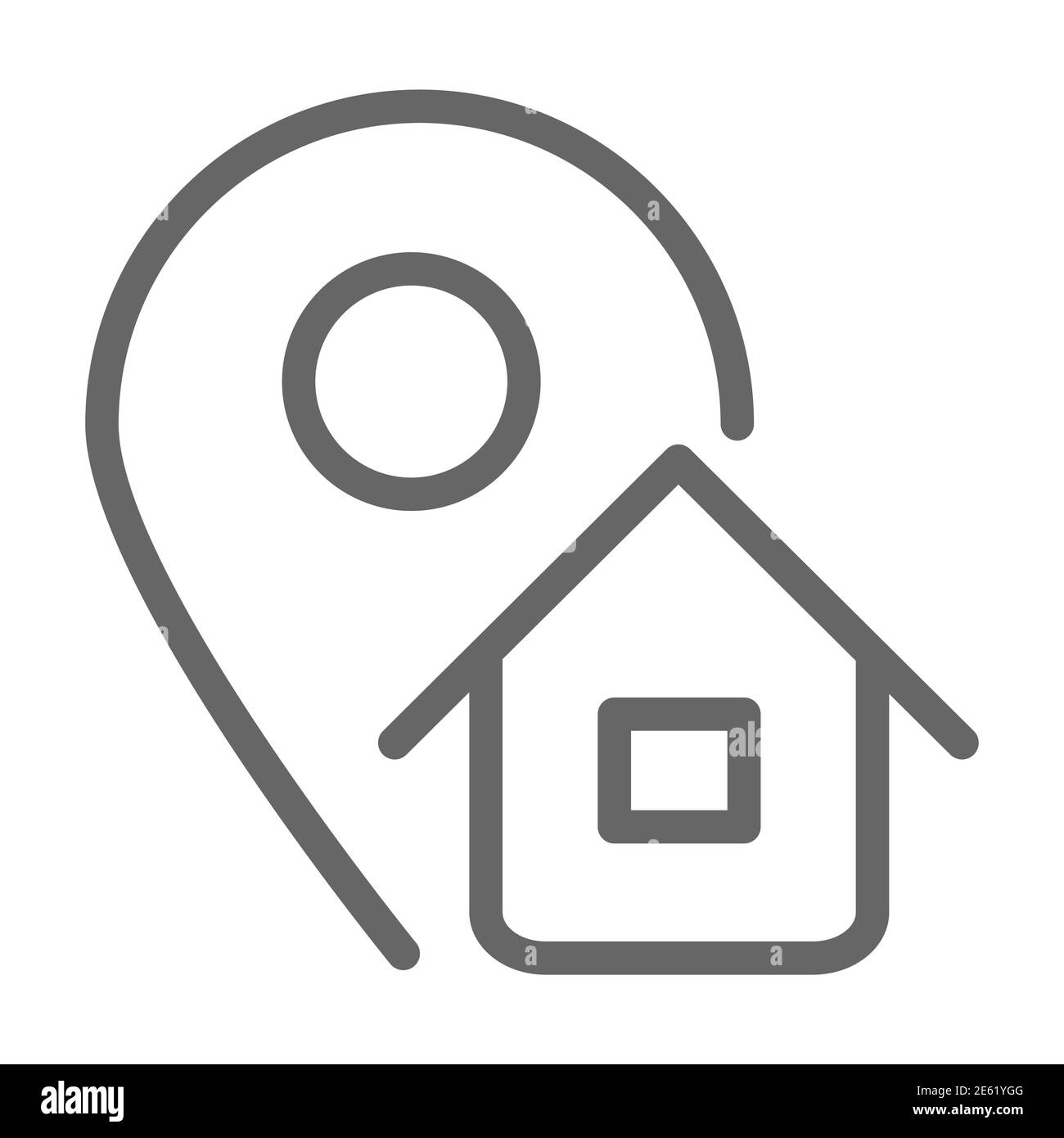 Icône de ligne d'adresse, symbole logistique, pointeur de carte avec le ...