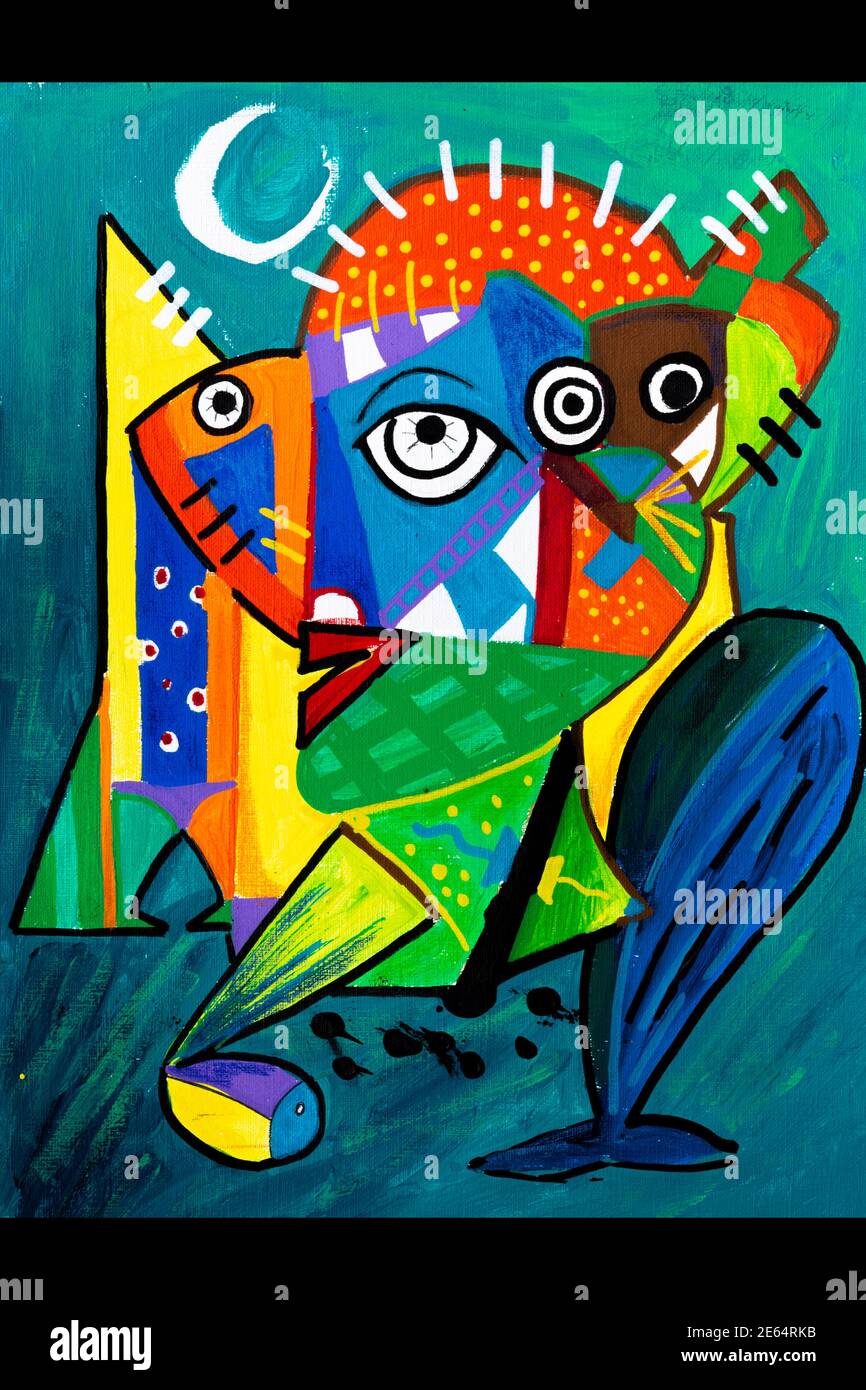 Visage cubiste Banque de photographies et d’images à haute résolution - Alamy