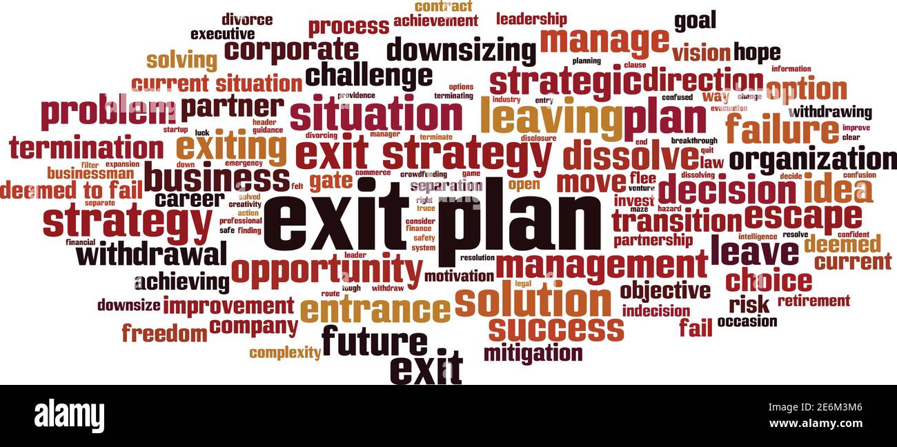 Quitter le concept de nuage de mots du plan. Collage de mots sur le ...