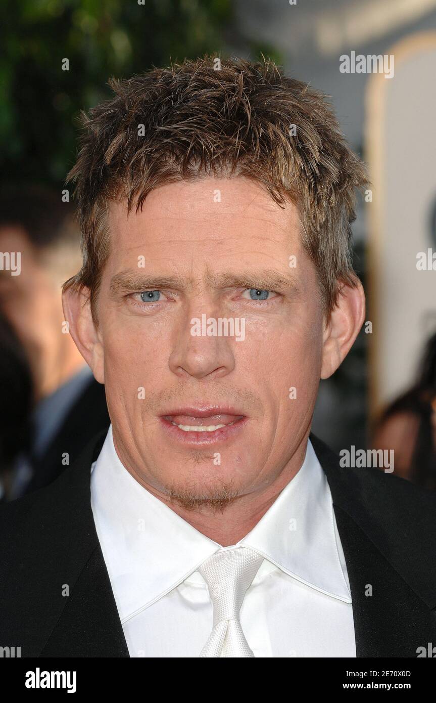 L'église Thomas Haden pose sur le tapis rouge du 64ème Golden Globe ...