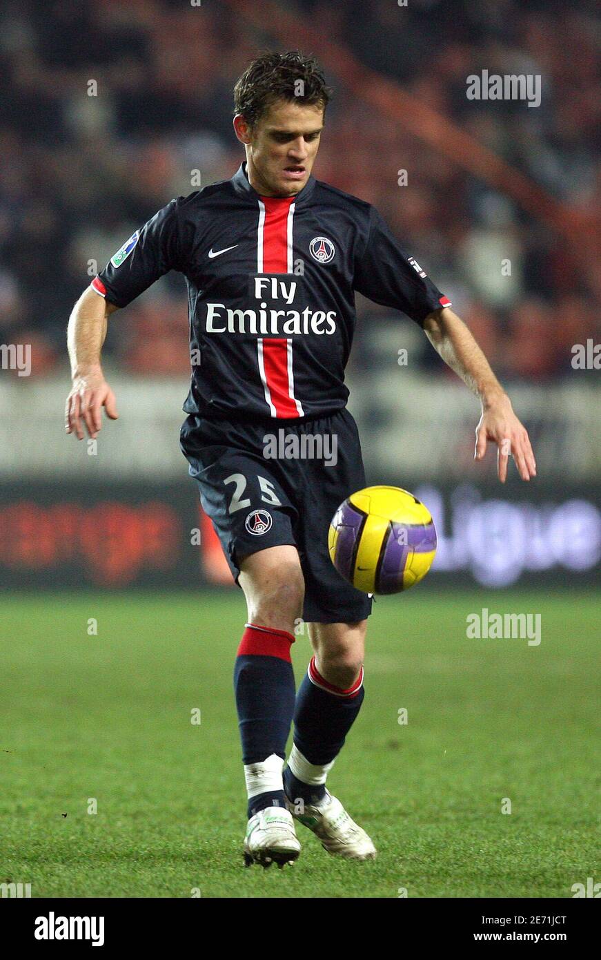 Jerome Rothen du PSG lors du match de football de première ligue en ...
