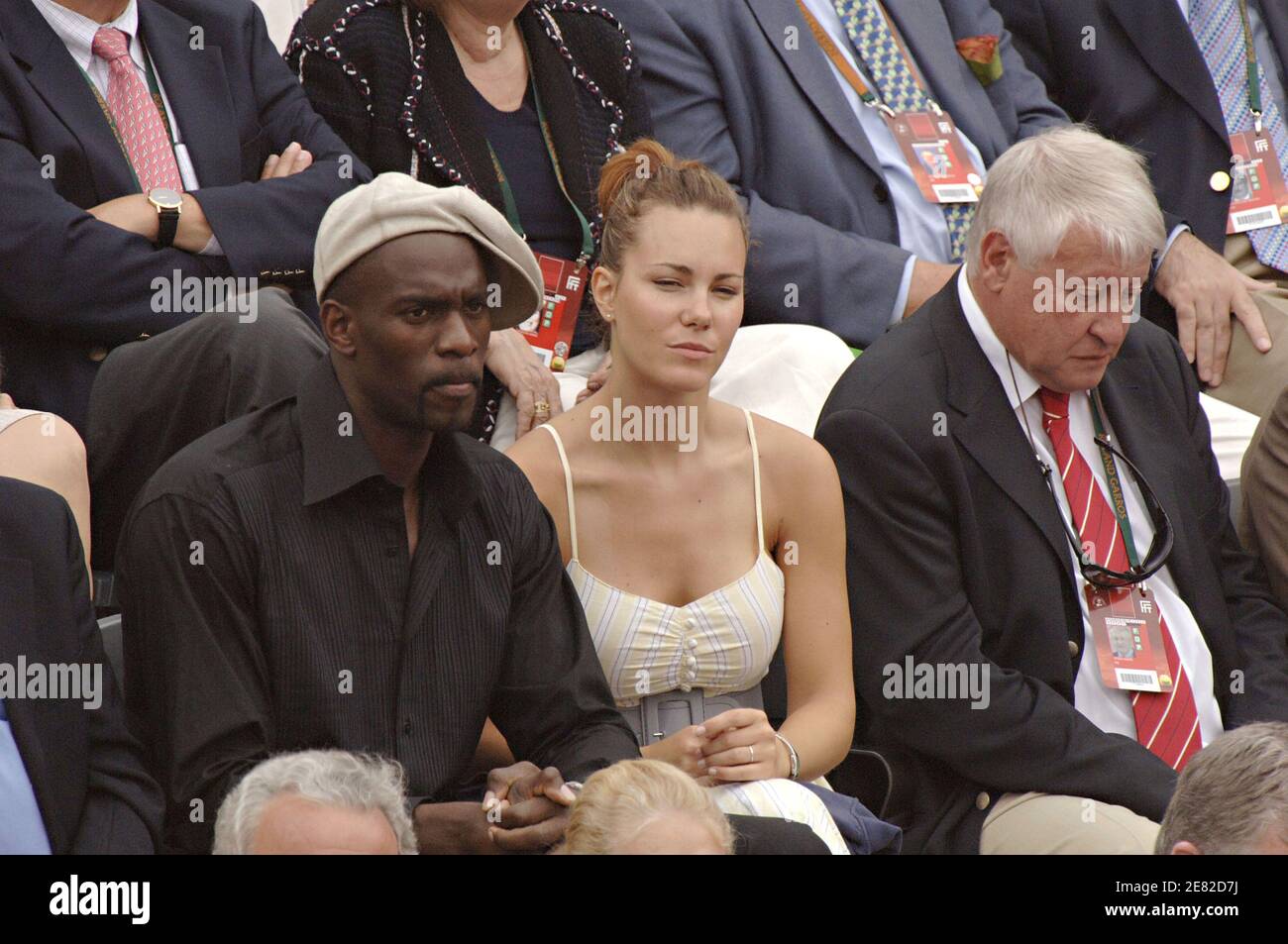 Pascal Gentil et sa copine assistent à la demi-finale féminine de ...
