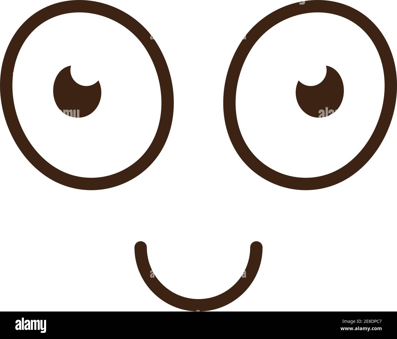 dessin animé visage souriant émoticône icône vectorisation dessin d ...