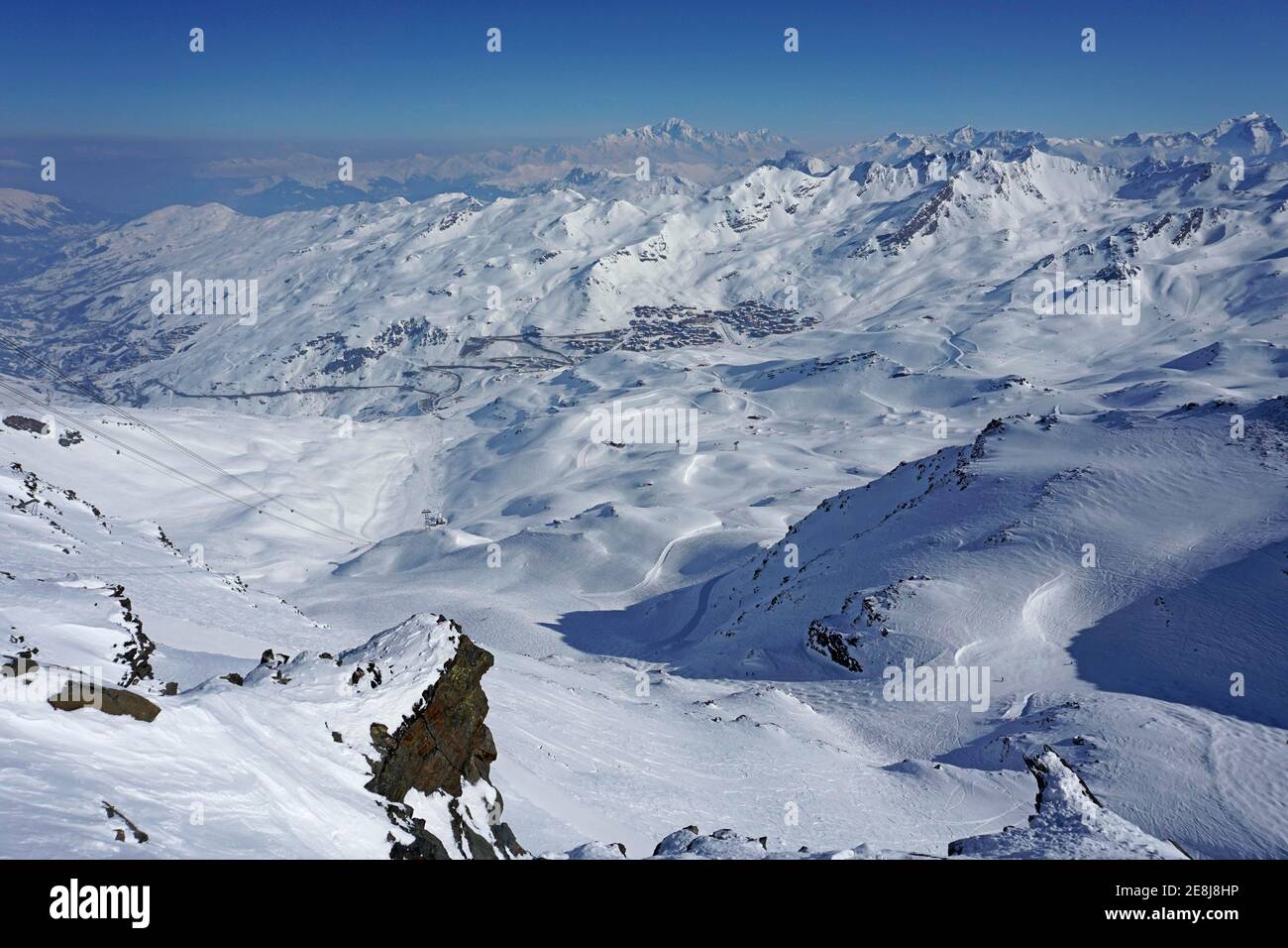 Val thorens cime caron savoie Banque de photographies et d’images à ...