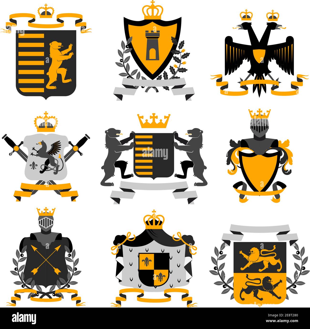 Le blason de la famille Banque d'images vectorielles - Alamy