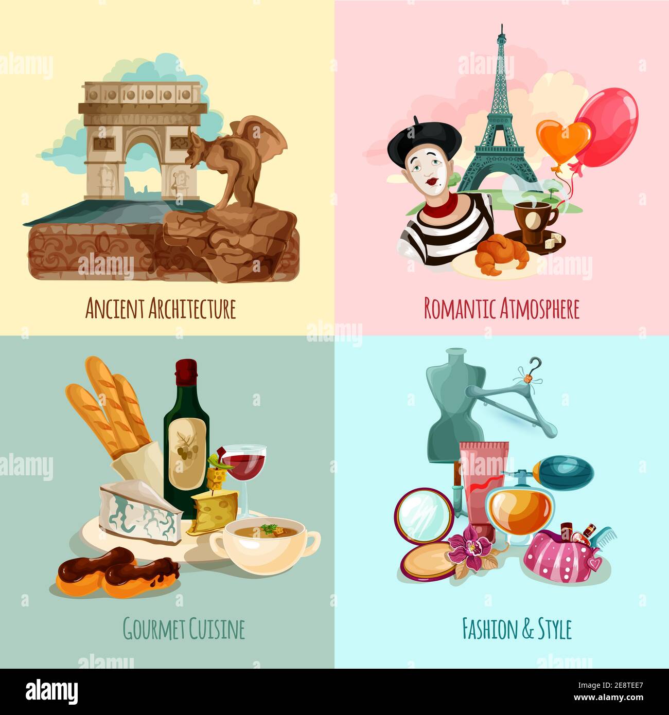 Paris design concept ensemble avec architecture cuisine mode et style ...