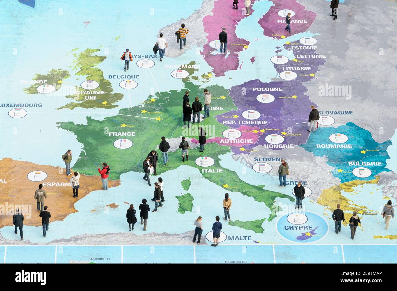 Mapa politico de europa Banque de photographies et d’images à haute ...