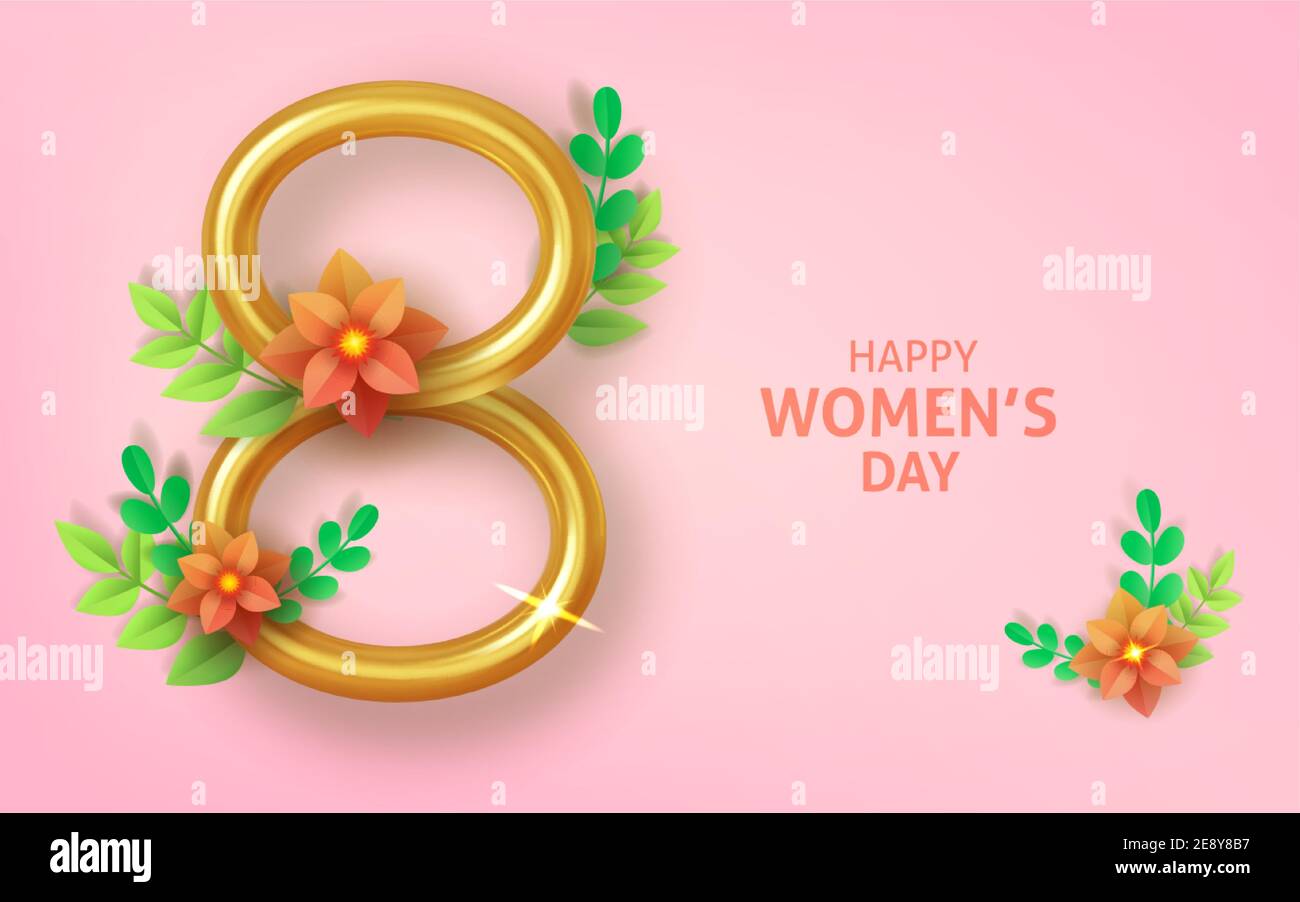 Carte de 8 mars Banque d'images vectorielles - Alamy