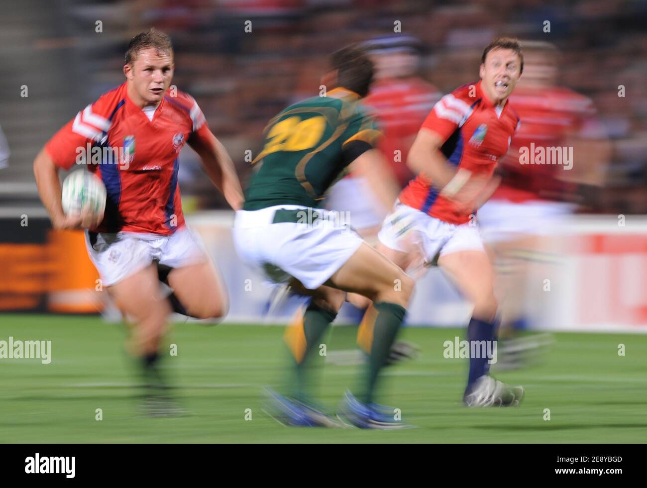Mike Mc Donald aux États-Unis lors de la coupe du monde de rugby IRB ...