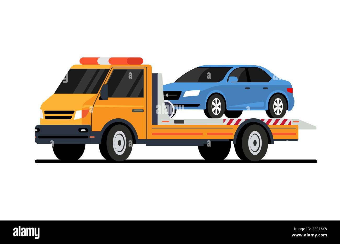 Assistance routière en cas d'accident de véhicule de remorquage de ...